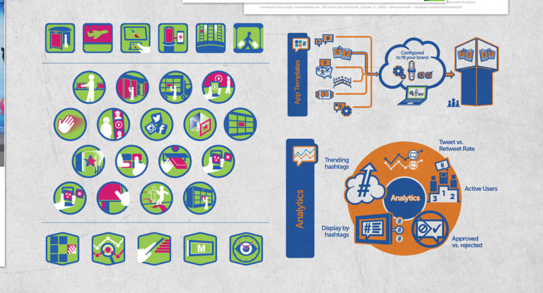 Interactive Technology Icons and Infographics Design - Morse Design