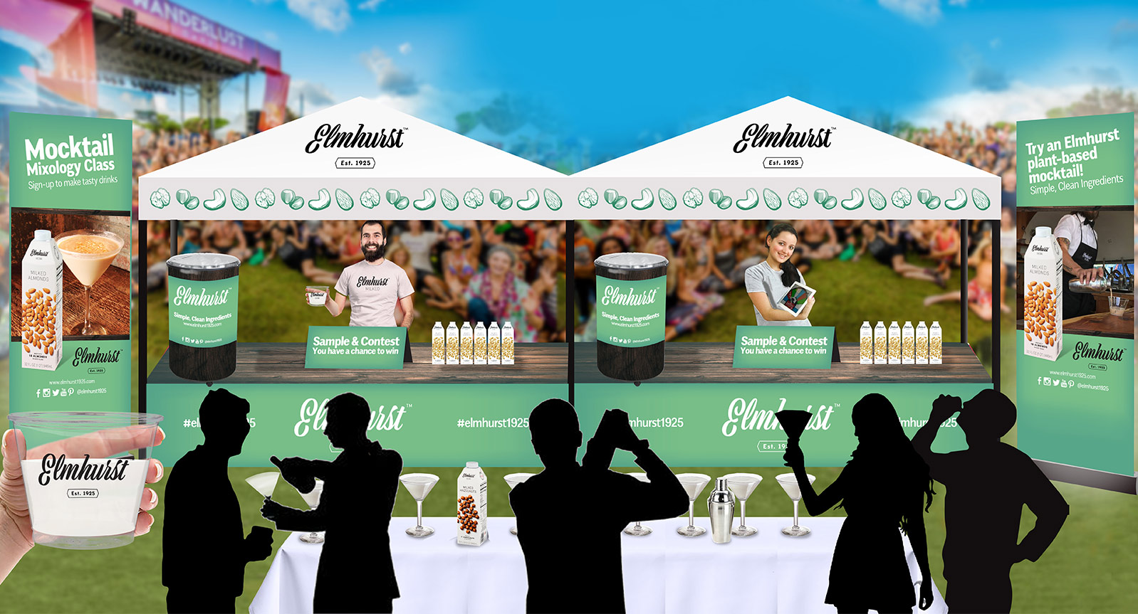 Mixology Class Almond Milk Sampling at Event - Morse Design