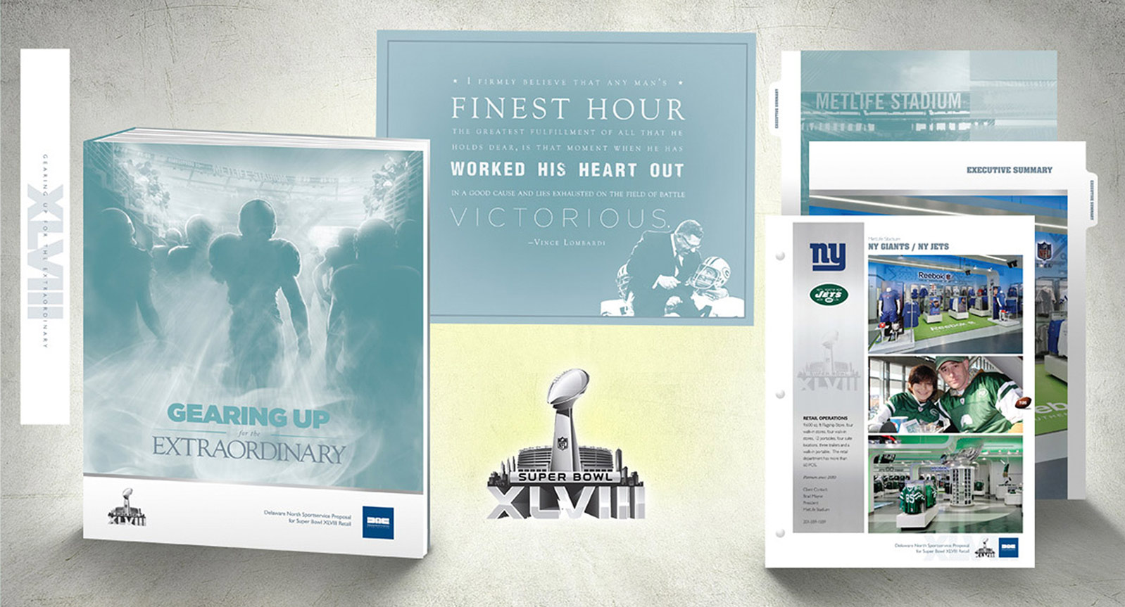 Retail Proposal Binder Presentation Design for NFL - Morse Design